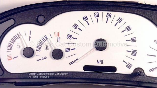 Black Cat Custom Automotive - Custom Design Gauge Faces