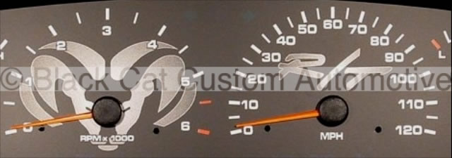 Black Cat Custom Automotive - Custom Design Gauge Faces