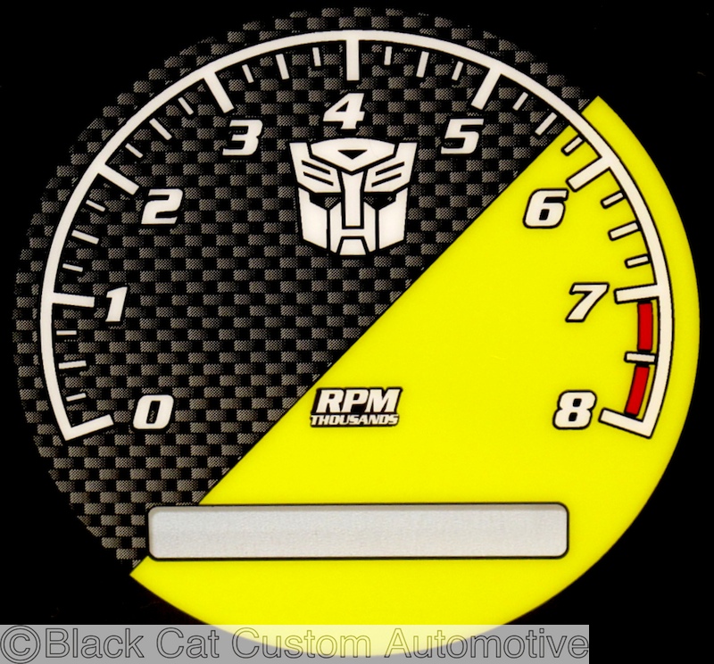 Black Cat Custom Automotive - Custom Design Gauge Faces