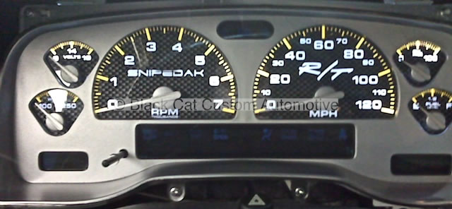 Black Cat Custom Automotive - Custom Design Gauge Faces